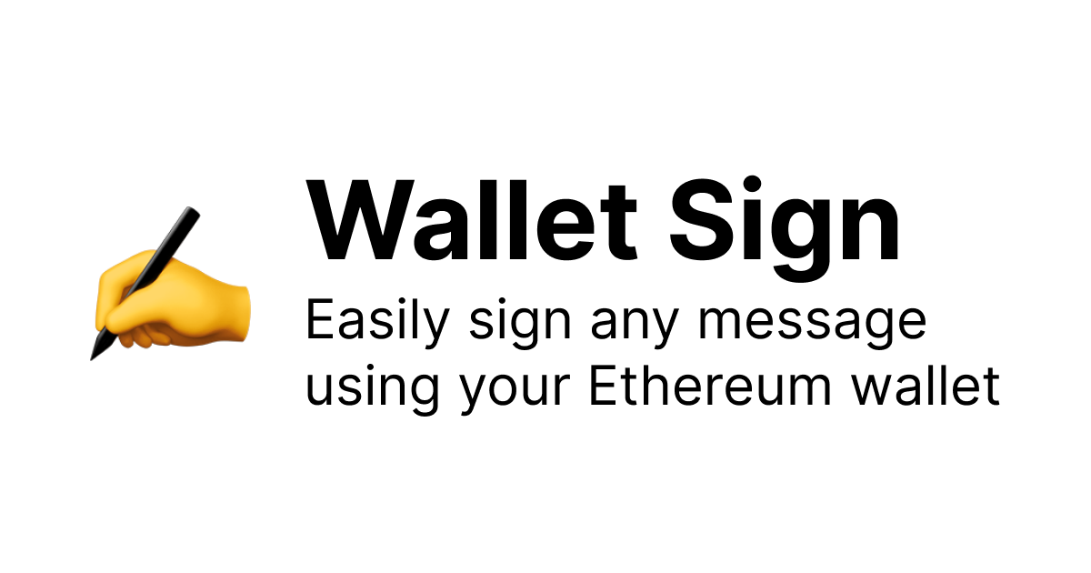 Wallet Sign